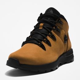Sneaker Timberland "SPRINT TREKKER - MID LACE SNEAKER", Herren, Gr. 46, braun (wheat, schwarz), Leder, Schuhe Sneaker, Winterschuhe, Sneakerboots, Winterboots
