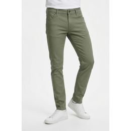 Jack & Jones 5-Pocket-Hose JACK & JONES "JPSTGLENN DYLAN ORIGINAL", Herren, Gr. 30, L&auml;nge 34, deep lichen gr&uuml;n, Web, Obermaterial: 98% Baumwolle, 2% Elasthan, unifarben, slim fit kn&ouml;chellang, Hosen 5-Pocket-Hose
