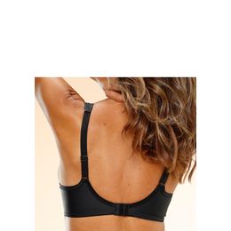 Damen Minimizer-BH, NUANCE BY LASCANA, Gr. 95, schwarz, Netz, Obermaterial: 71% Polyamid, 29% Elasthan, Basic, BHs, mit B&uuml;gel und transparentem T&uuml;ll
