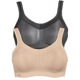 Sport-BH Anita "Sport BH momentum", Damen, Gr. 105, Cup E, bunt (desert schwarz), Obermaterial: 70% Polyester PES. 15% Polyamid PA. 15% Elasthan EL., BHs Sport-BH
