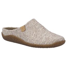 Hausschuh Josef Seibel "Vinny 03", Damen, Gr. 45, bunt (beige, multi), Textil, meliert, Basic, Schuhe Hausschuh, Pantoffel, Slipper im melierten Design