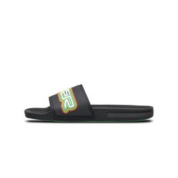 Sandale Quiksilver "Rivi", Herren, Gr. 14(47), schwarz (schwarz, rasta), Obermaterial:Obermaterial: Synthetikmaterial / Au&szlig;ensohle: Gummi;, Schuhe Sandale