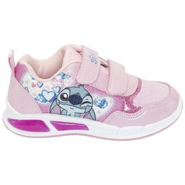Sneaker Disney "LILO & STITCH", M&auml;dchen, Gr. 26, pink, Textil, Schuhe Sneaker, mit cooler Blinkfunktion