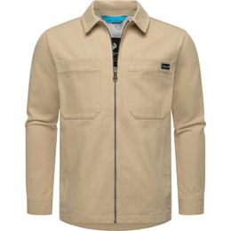 Outdoorjacke Ragwear "&Uuml;bergangsjacke Liwty", Herren, Gr. S, beige (sand), Obermaterial: 100% Baumwolle CO. Obermaterial: Futter: 100% Baumwolle CO., Jacken Outdoorjacke