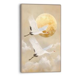 Wandbild Reinders "V&ouml;gel im Mondlicht", braun (farbe bild(er): braun), B:70cm H:118cm T:3,7cm, Bilder, Wandbild, Wohnzimmer - Braun - MDF - Tiere - 70x118 cm