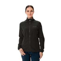 Fleecejacke Vaude "SE WO RARASSA FLEECE JACKET", Damen, Gr. 46, schwarz, Fleece, Obermaterial: 100% Polyester, normal, hoch geschlossener Ausschnitt, Jacken Fleecejacke