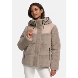 Winterjacke Marikoo "Marikoo Kaguraa Damen Winterjacke N030", Damen, Gr. 3XL, braun (light taupe), Obermaterial: 100% Polyester PES., Jacken Winterjacke
