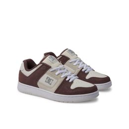 Sneaker DC Shoes "Manteca 4", Damen, Gr. 5,5(36,5), wei&szlig; (plum, sanftes wei&szlig;), Obermaterial:53.02% Leder, 46.98% Synthetikmaterial;, Schuhe Sneaker