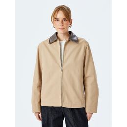KOTON Jacke Damen Gr&ouml;&szlig;e L braun / mokka