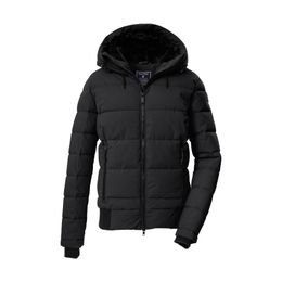 Steppjacke Killtec "KOW 12 WMN QLTD JCKT", Damen, Gr. 36, schwarz, Obermaterial: 100% Polyester;Futter: 100% Polyester;F&uuml;llung: 100% Polyester, Jacken Steppjacke, Wasser- und windabweisende Damen Steppjacke mit Kapuze