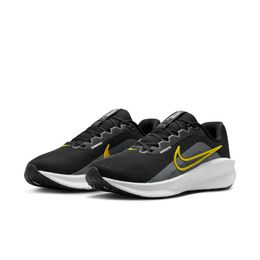 Laufschuh Nike "DOWNSHIFTER 13", Herren, Gr. 43, schwarz, bright citron, iron grau, wei&szlig;, Synthetik, Textil, Schuhe Laufschuh