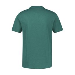 T-Shirt Lerros "T-Shirt mit Rundhalsausschnitt und Knopfleiste", Herren, Gr. S, soft teal, 100% Baumwolle, Rundhals, Shirts T-Shirt