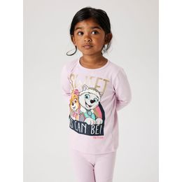 Langarmshirt name it "NMFDYS PAWPATROL LS TOP NOOS CPLG", M&auml;dchen, Gr. 110, rosa (winsome orchid), Jersey, Obermaterial: 95% Baumwolle, 5% Elasthan, bedruckt, regular fit h&uuml;ftlang, Rundhals, Shirts Langarmshirt, mit Paw Patrol Druck