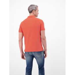 Poloshirt Lerros, Herren, Gr. L, vivid rot, Single Jersey, Obermaterial: 60% Baumwolle, 40% Polyester, unifarben, normal h&uuml;ftbedeckend, Rundhals, Shirts Poloshirt, mit Logo-Stickerei, kurzarm
