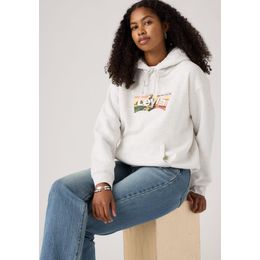 Levi's LEVI'S Damen Hoodie, wei&szlig;, Gr. S, Sweatware, Obermaterial: 58% Baumwolle, 42% Polyester, Sweatshirts, mit Kapuze