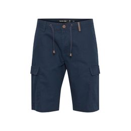 Cargoshorts INDICODE "Cargoshorts IDMosato", Herren, Gr. L, N-Gr, blau (night sky), Obermaterial: 55% Leinen LI. 45% Baumwolle CO., Hosen Cargoshorts