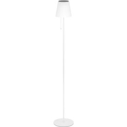Eglo Stehlampe "SCORDIANO-L Stehlampe - Stahl - SOLAR-LED - 2,3W - IP44", wei&szlig;, 1, &Oslash; 13cm H: 120cm, 1 Stk., Leuchten, Standleuchte, Leselampe, Wohzimmer, Schlafzimmer, H120 x &Oslash;13 cm, Stehlampe