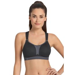 Sport-BH ANITA SINCE 1886, Damen, Gr. 90, Cup B, schwarz, anthrazit, Microtouch, Obermaterial: 45% Polyester, 35% Polyamid, 10% Elasthan, 10% Polyurethan, BHs Sport-BH