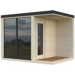 Sauna Palmako "Sarah", natur, ohne Ofen, (ohne Ofen), Saunen