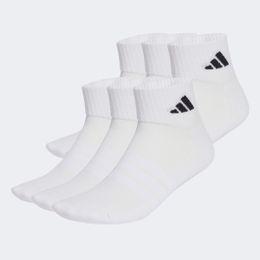 Funktionssocken adidas Performance "CUSHIONED ESSENTIALS ANKLE 6ER-PACK", Gr. S (37/39), wei&szlig;, wei&szlig;, schwarz, Obermaterial: 100% Polyamid, Socken Funktionssocken