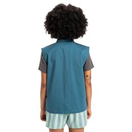 Kurzarmshirt Quiksilver "Jolk", Damen, Gr. M, blau (real teal), Obermaterial: 100% Walkfrottier;, Shirts Kurzarmshirt