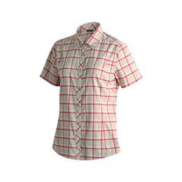 Maier Sports Damen Funktionsbluse "Kendra S/S W"cappuccino, Gr. 38, 97% Polyester, 3% Elasthan, Blusen, Damen Bluse, leichte Kurzarmbluse,