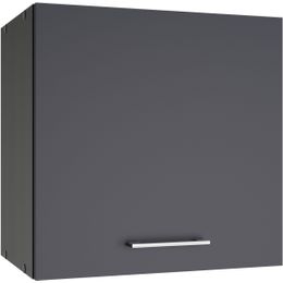 H&auml;ngeschrank KOCHSTATION "KS-Milan", anthrazit, B:60cm H:57cm T:34cm, Holzwerkstoff, Schr&auml;nke, H&auml;ngeschrank, H&auml;ngeschrank 60 cm, matte oder hochgl&auml;nzende Fronten