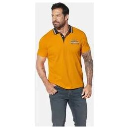 Poloshirt Jan Vanderstorm "Doppelpack Poloshirt TEOFIL", Damen, Gr. 3XL, orange (orange dunkelblau), Obermaterial: 100% Baumwolle CO., Shirts