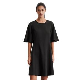 Marc O'Polo MARC O'POLO Damen Midikleid "aus TENCEL Lyocell-Leinen-Mix", schwarz, Gr. 34, unifarben, Obermaterial: 90% Lyocell, 10% Leinen, Kleider