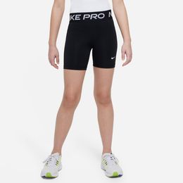 Nike M&auml;dchen Shorts "G NP DF 5IN SHORT"schwarz, wei&szlig;, Gr. XS, Obermaterial: 83% Polyester, 17% Elasthan, Hosen, f&uuml;r M&auml;dchen und Jugendliche