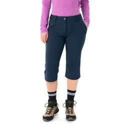 Zip-off-Hose Vaude "WOMEN'S FARLEY STRETCH ZO CAPRI PANTS", Damen, Gr. 46, N-Gr, schwarz sea, Obermaterial: 89% Polyamid, 11% Elasthan. Futter: 100% Polyester, Hosen Zip-off-Hose, bequeme Passform, f&uuml;r sportliche Aktivit&auml;ten und Outdoor