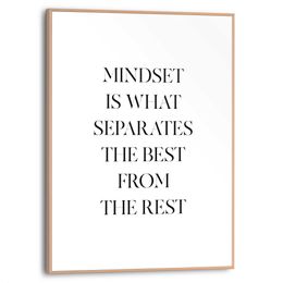 Poster Reinders "Mindset", schwarz (farbe bild(er): schwarz, wei&szlig;), B:30cm H:40cm T:1,6cm, MDF, Bilder, Poster