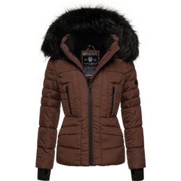 Steppjacke Navahoo "Winterjacke Adele", Damen, Gr. L, braun (chocolate), Obermaterial: 100% Polyester PES. Obermaterial: Futter: 100% Polyester PES. 100% Polyester PES., Jacken Steppjacke