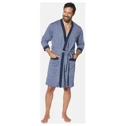 Hausanzug Jan Vanderstorm "Morgenmantel SOGIR", Herren, Gr. 7XL, blau, Obermaterial: 60% Baumwolle CO. 40% Polyester COOLMAX PES(Coolmax)., Homewear-Sets Hausanzug