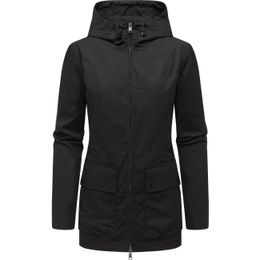 Outdoorjacke Ragwear "Outdoorjacke Monadetta B", Damen, Gr. XXL, schwarz, Obermaterial: 65% Polyester PES. 35% Baumwolle CO. Obermaterial: Futter: 100% Polyester PES., Jacken Outdoorjacke