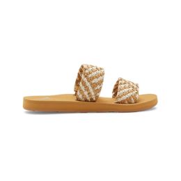 Sandalette Roxy "Porto", Damen, Gr. 8,5(39), beige (natural), Obermaterial:Obermaterial: 60% Kunstharz, 40% Walkfrottier / Futter: N/A / Au&szlig;ensohle: 100% TPR;, Schuhe Sandalette