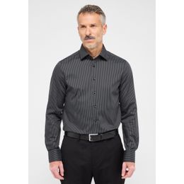 Langarmhemd Eterna "SLIM FIT", Damen, Gr. 44, Normalgr&ouml;&szlig;en, anthrazit, Twill, 100% Baumwolle, schmal, Manschette, Hemden Langarmhemd, NON IRON (b&uuml;gelfrei)