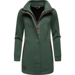 Kurzjacke Ragwear "Sweatjacke Letrice Bonded", Damen, Gr. XXL, gr&uuml;n (pine gr&uuml;n), Obermaterial: 100% Polyester PES. Futter: 100% Polyester PES., Jacken Kurzjacke
