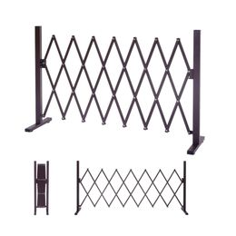 Absperrgitter MCW-B34, Scherengitter Rankhilfe Tierschutzgitter ausziehbar, Alu braun ~ H&ouml;he 103cm, Breite 31-261cm