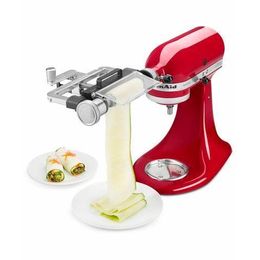 KitchenAid Gem&uuml;seblattschneidvorsatz "5KSMSCA", silber (edelstahlfarben), B:27,5cm H:7,6cm T:20cm, K&uuml;chenmaschinen-Aufs&auml;tze, Gem&uuml;seblattschneidvorsatz