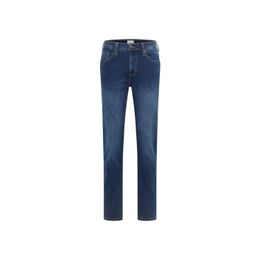 Comfort-fit-Jeans Mustang "Jeans Style Washington Straight", Herren, Gr. 35, N-Gr, blau (dunkelblau), Obermaterial: 99% Baumwolle CO. 1% Elasthan EL., Jeans Comfort-fit-Jeans