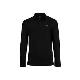 Poloshirt Armani Exchange "Poloshirt POLO SHIRT", Herren, Gr. L, schwarz, Obermaterial: 97% Baumwolle CO. 3% Elasthan EL., Shirts Poloshirt