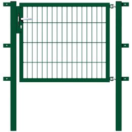 Zauneinzelt&uuml;r Alberts "Flexo", gr&uuml;n, B:100cm H:80cm, Stahl, Tore, Zauneinzelt&uuml;r, 100 cm Breite, in versch. H&ouml;hen
