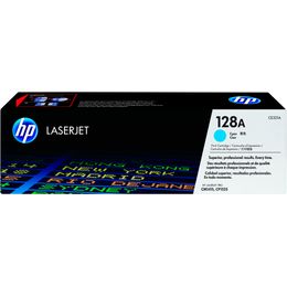 HP Tonerkartusche "HP original Toner 128A Farben: B/C/M/Y", blau (cyan), Tonerpatronen, Tonerkartusche