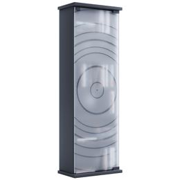 Vcm Holz CD DVD Stand Regal platzsparender CD Schrank mit 1 ESG-Sicherheitsglast&uuml;r f&uuml;r 150 CDs oder 65 DVDs Ma&szlig;e: H. 92 x B. 31 x T. 18 cm 5 variable Einlegb&ouml;den &ndash; Tilano M