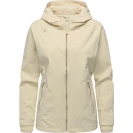Funktionsjacke Ragwear "Funktionsjacke Dizzea", Damen, Gr. XXL, beige (ecru), Obermaterial: 100% Nylon NY. Obermaterial: Futter: 100% Polyester PES., tailliert, hoch geschlossener Ausschnitt, &Auml;rmel ohne &Auml;rmelschlitz elastischer Bund, Jacken Funktionsjacke, Wasserdichte und atmungsaktive &Uuml;bergangsjacke