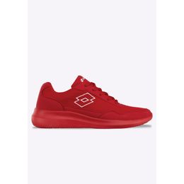 Sneaker Lotto, Herren, Gr. 50, rot (rot, wei&szlig;), Synthetik, Textil, Schuhe Sneaker, - besonders leicht & bequem