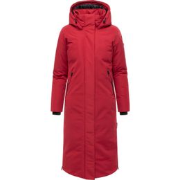 Wintermantel Navahoo "Wintermantel Schneew&auml;chter 14", Damen, Gr. 4XL, rot (dunkelrot), Obermaterial: 100% Polyester PES. Obermaterial: Futter: 100% Polyester PES. 100% Polyester PES., M&auml;ntel Wintermantel