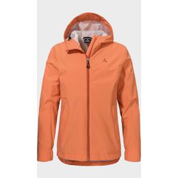 Sch&ouml;ffel Outdoorjacke SCH&Ouml;FFEL "Jacket Style Bohorok WMS", Damen, Gr. 46, 5115, orange, Oberstoff: 100% Polyester; (Membran: Thermoplastisches Polyurethan); Futter: 100% Polyester, regular fit, hoch geschlossener Ausschnitt, Jacken Outdoorjacke