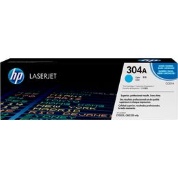 HP Tonerkartusche "HP original Toner 304A, Farben: B/C/M/Y", blau (cyan), Tonerpatronen, Tonerkartusche